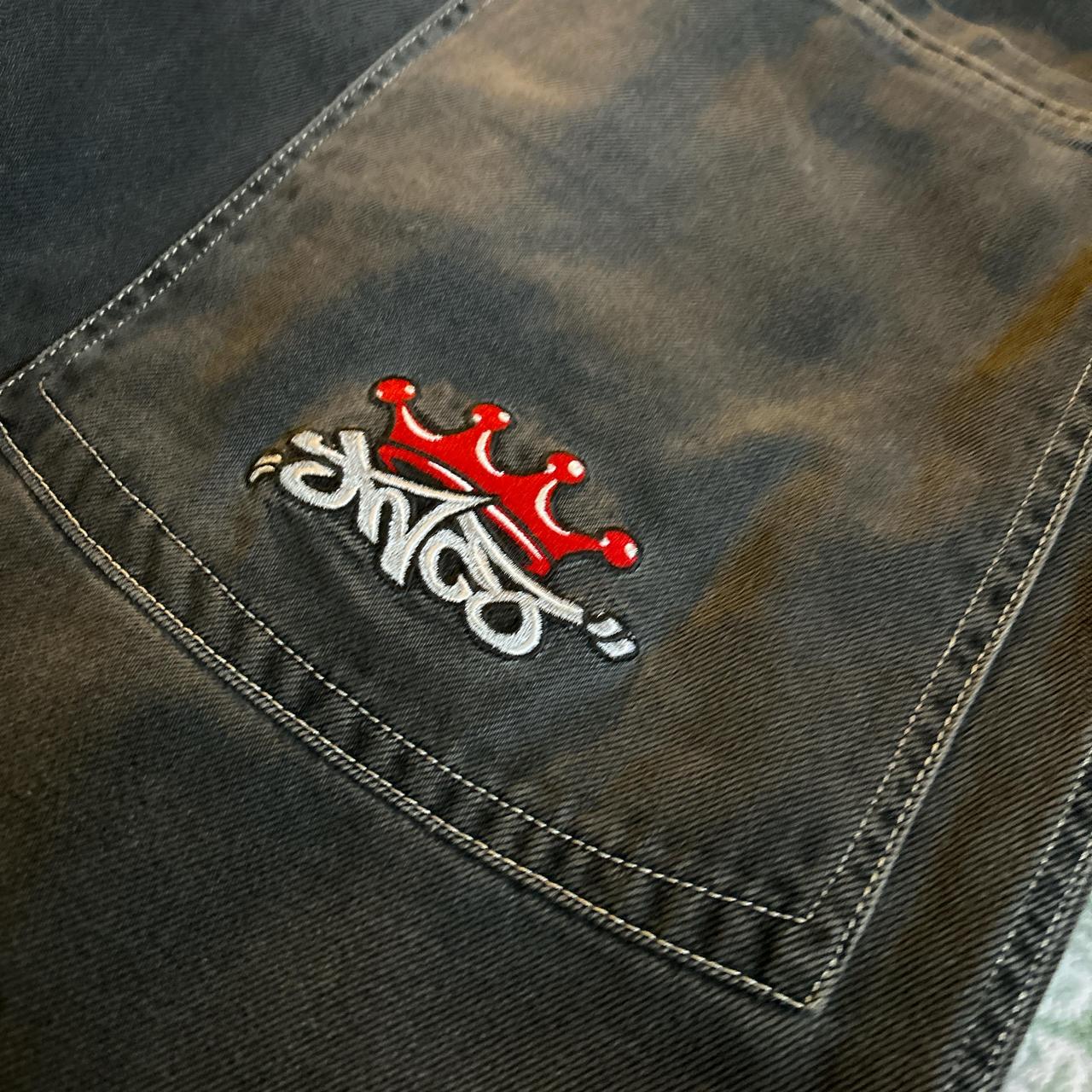Vintage quad pocket dark grey jnco jeans Size... | Depop