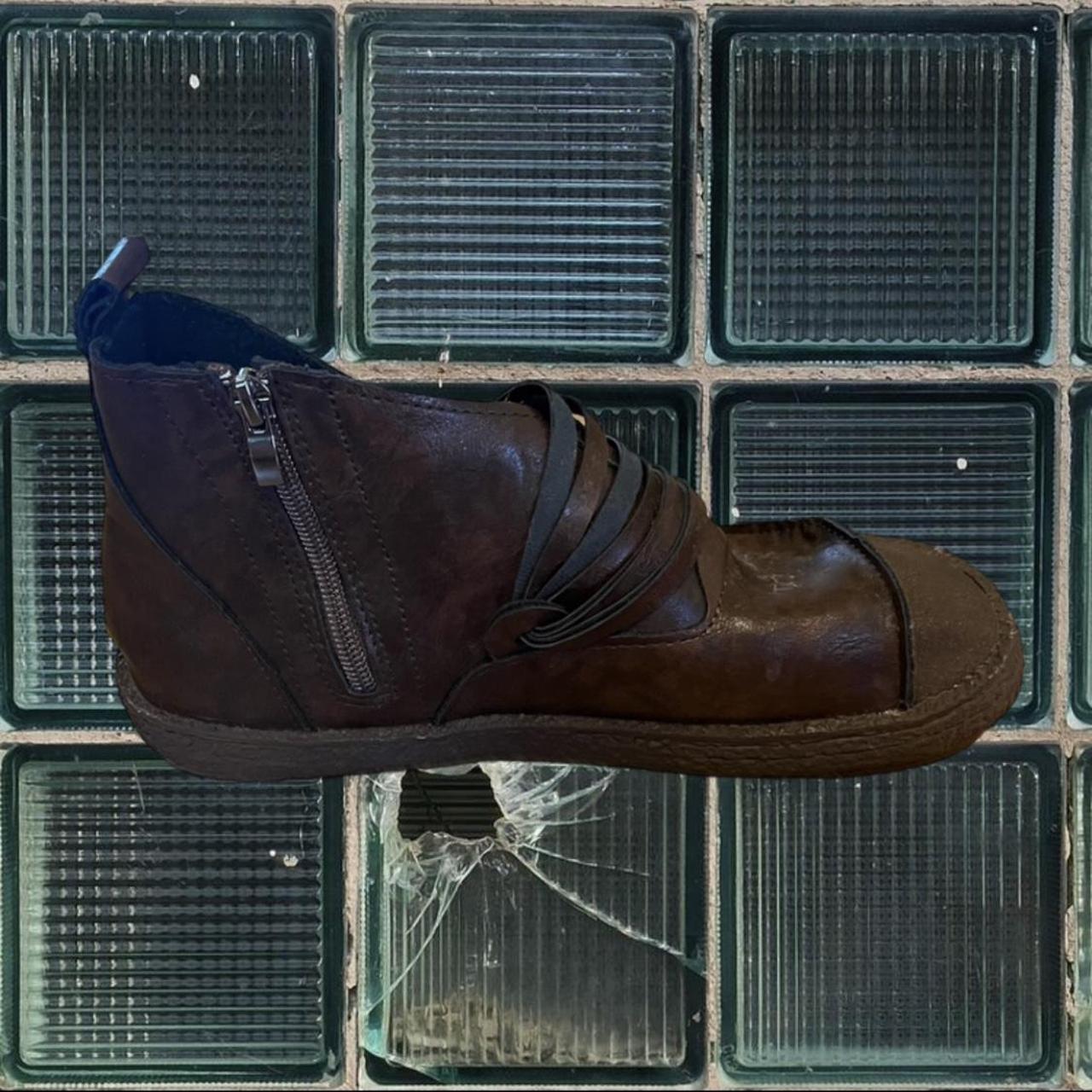 PU leather elf shoes adorable booties forest nymph /... - Depop