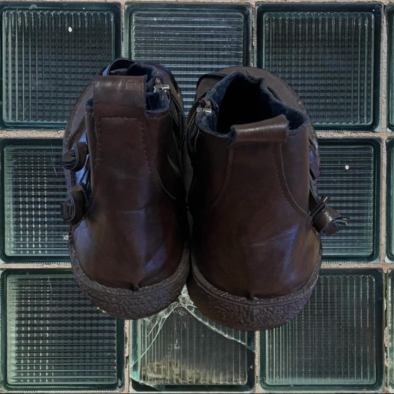 PU leather elf shoes adorable booties forest nymph /... - Depop