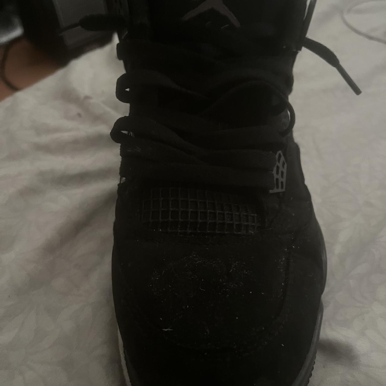 black cat 4s (good reps) (both shoes not just... | Depop