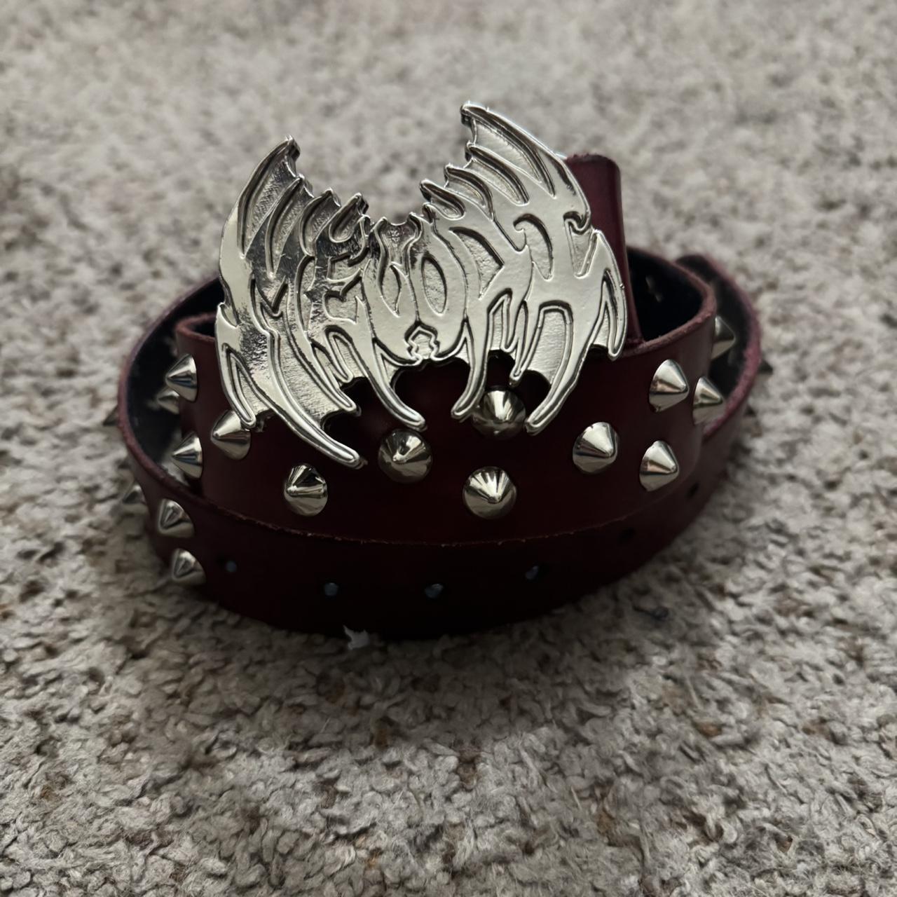 Ec Melodi 1/1 Studded Spike Belt Size S/M def one of... | Depop