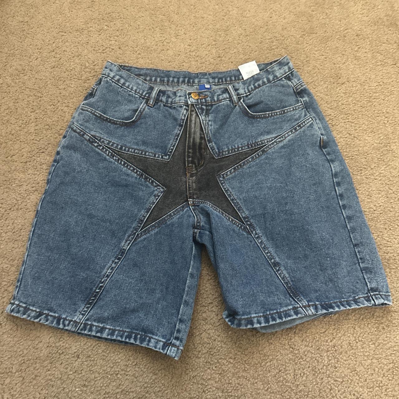 blue star jorts | Depop
