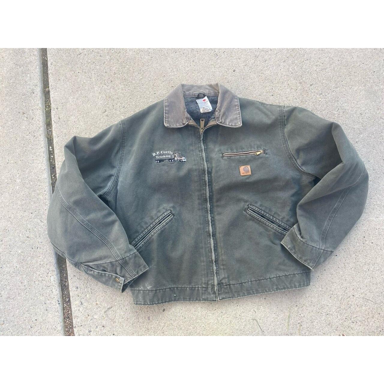 Carhartt J97 MOS Detroit Jacket Large Moss Green... - Depop