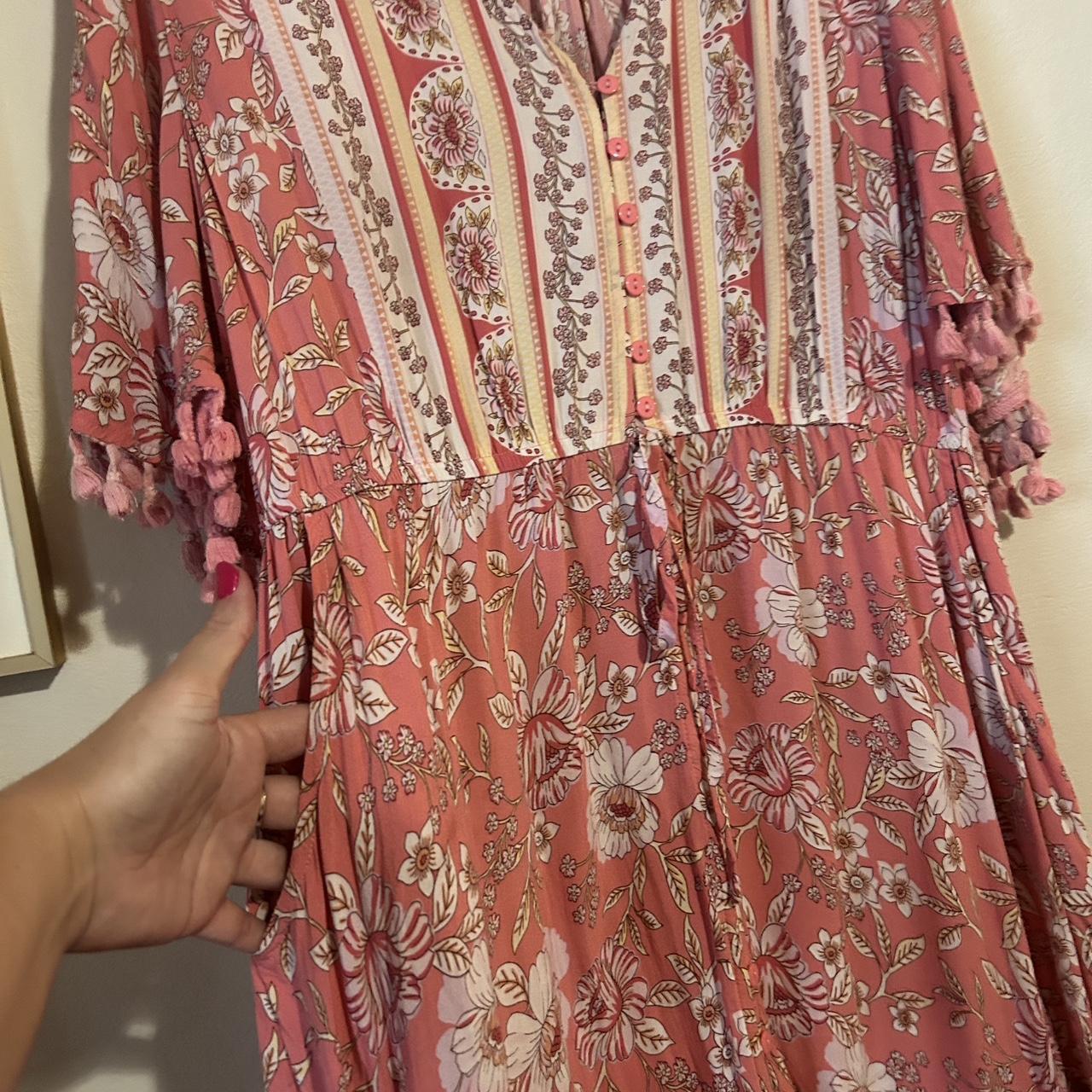 Jaase maxi dress Size XL Has pockets! Elastic waist... - Depop