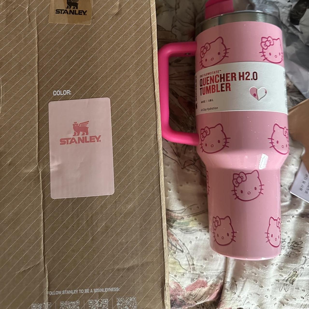 Hello kitty Stanley cup pink 40 oz new not used... - Depop