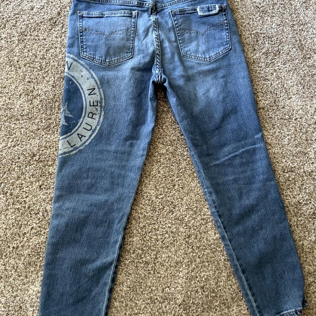 Ralph Lauren patchwork jean!! Size 2 straight... - Depop