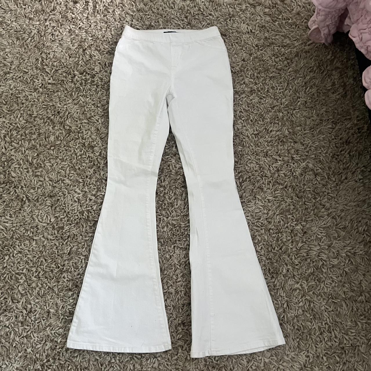 White Versona Flare Jeans | Depop