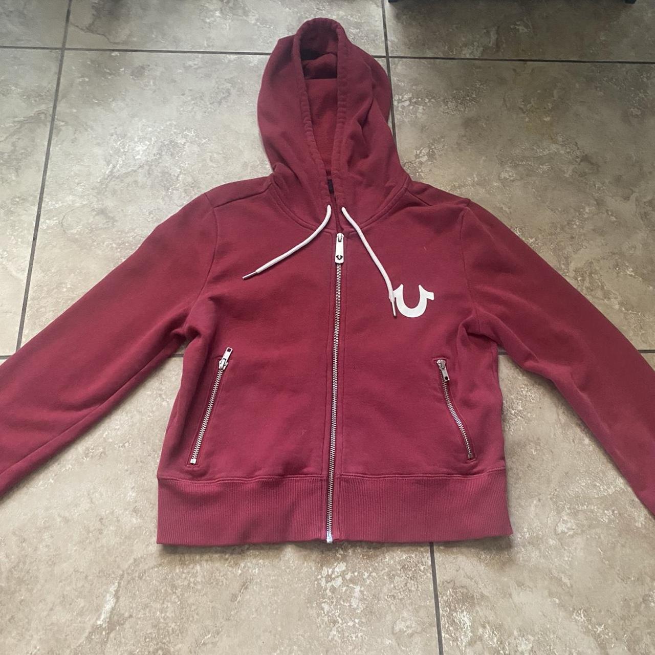 cropped true religion jacket^^ message before buying! - Depop