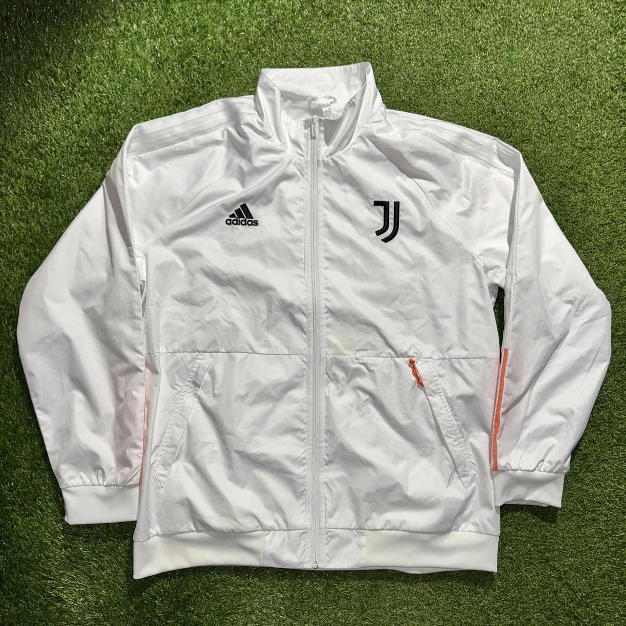 Adidas Juventus Windbreaker Training Jacket in White... - Depop