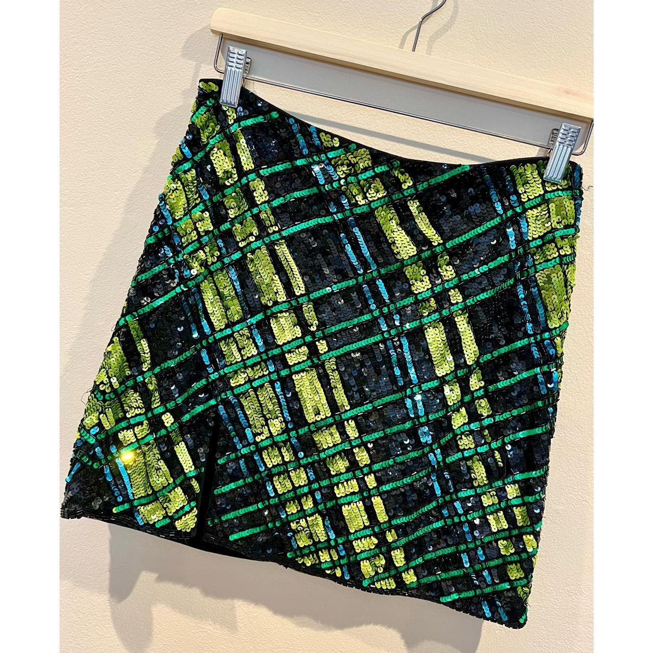 Miss Selfridge Sequin Mini Skirt With Side Depop