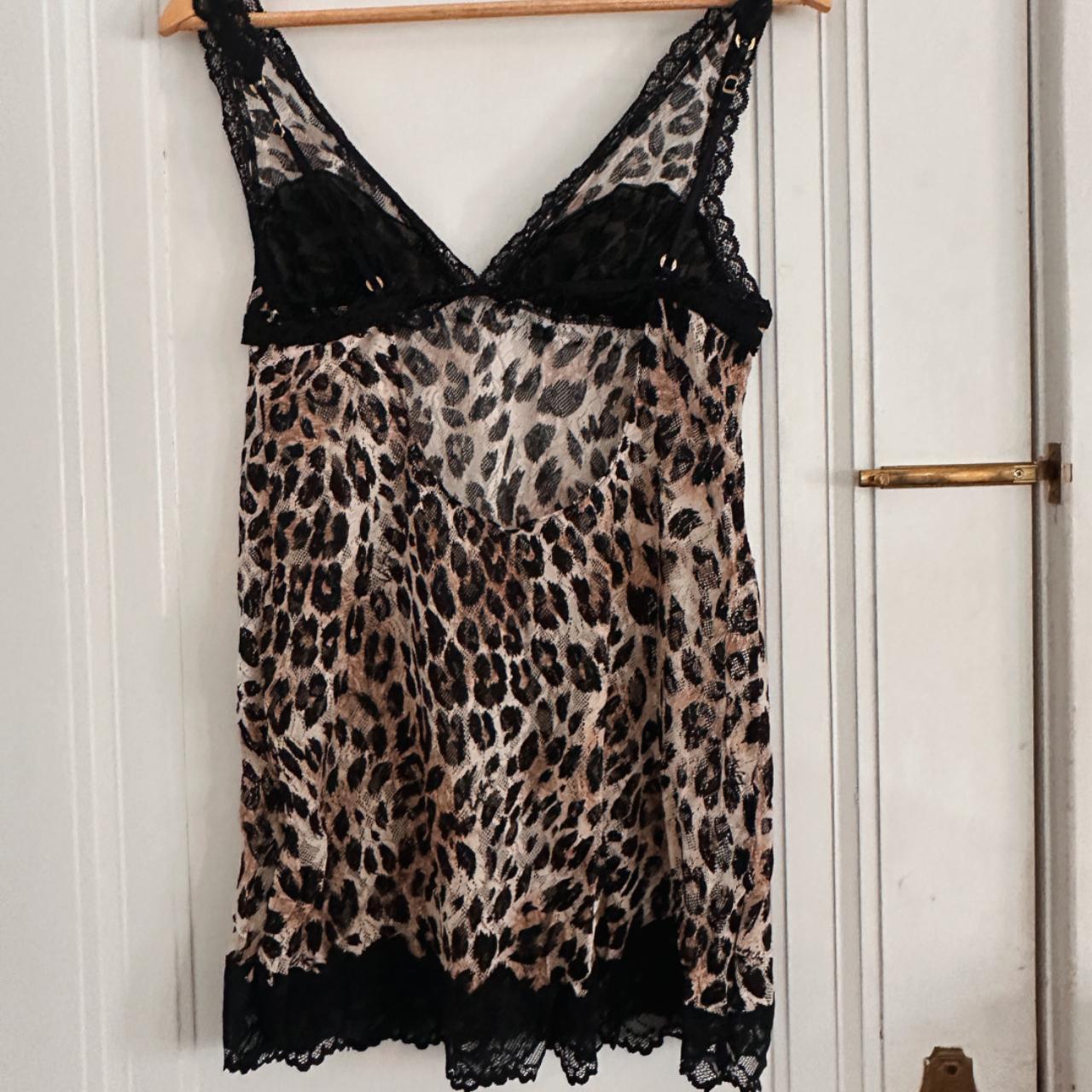 Victorias Secret Very Sexy - Black and Leopard Lace... | Depop