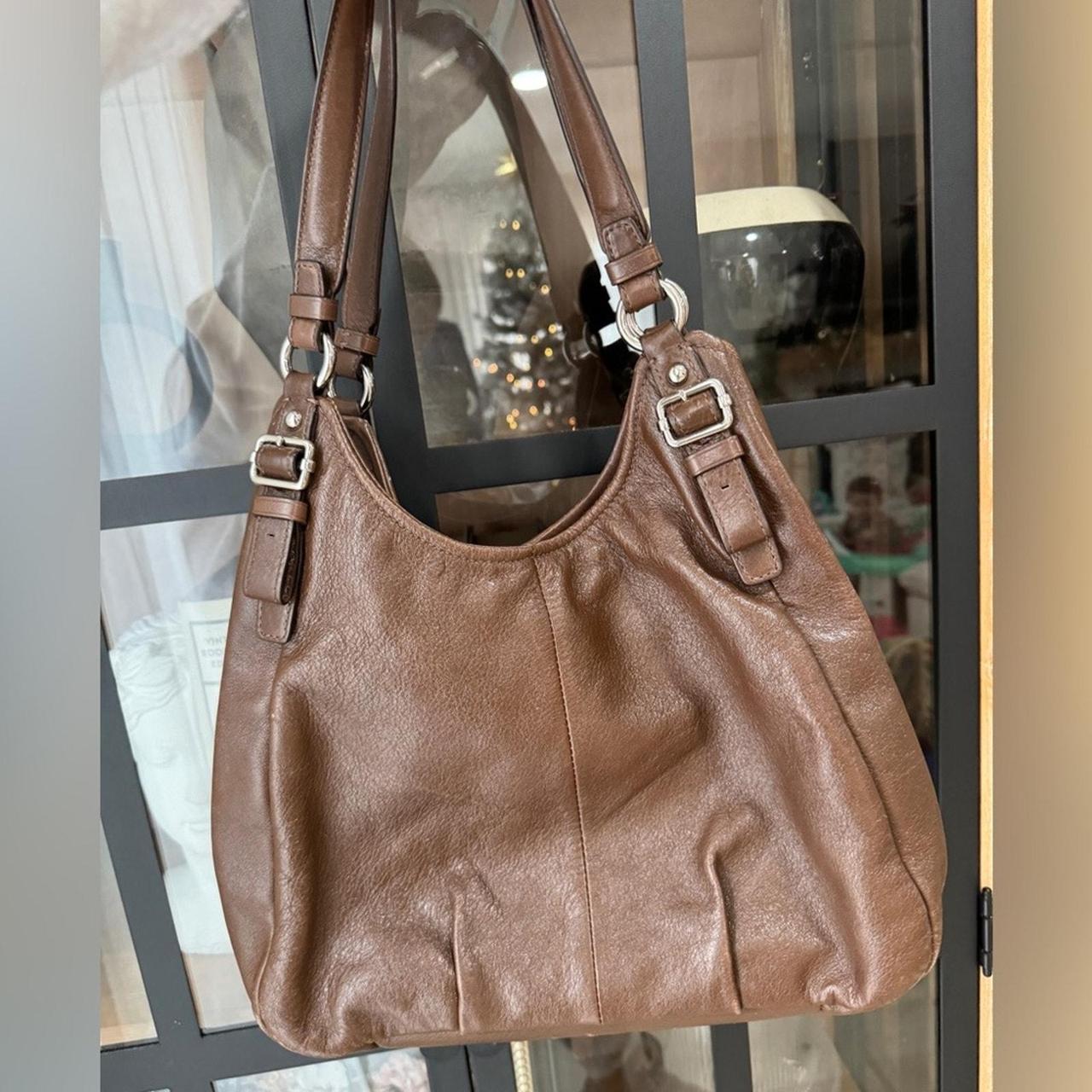 Vintage Coach Madison Maggie Shoulder Bag Leather... - Depop