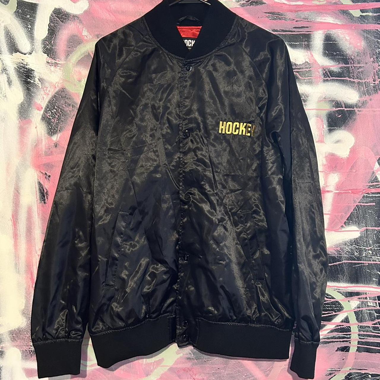 Hockey Ben Kadow satin jacket graphic from his debut... - Depop