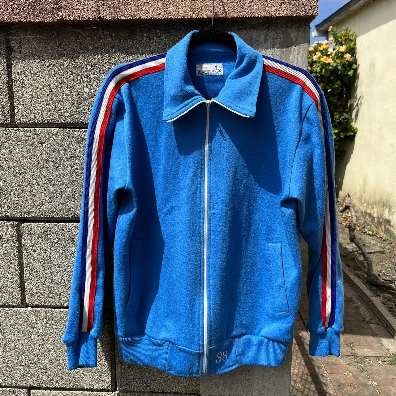 Vintage track jacket with Chinese characters written... - Depop