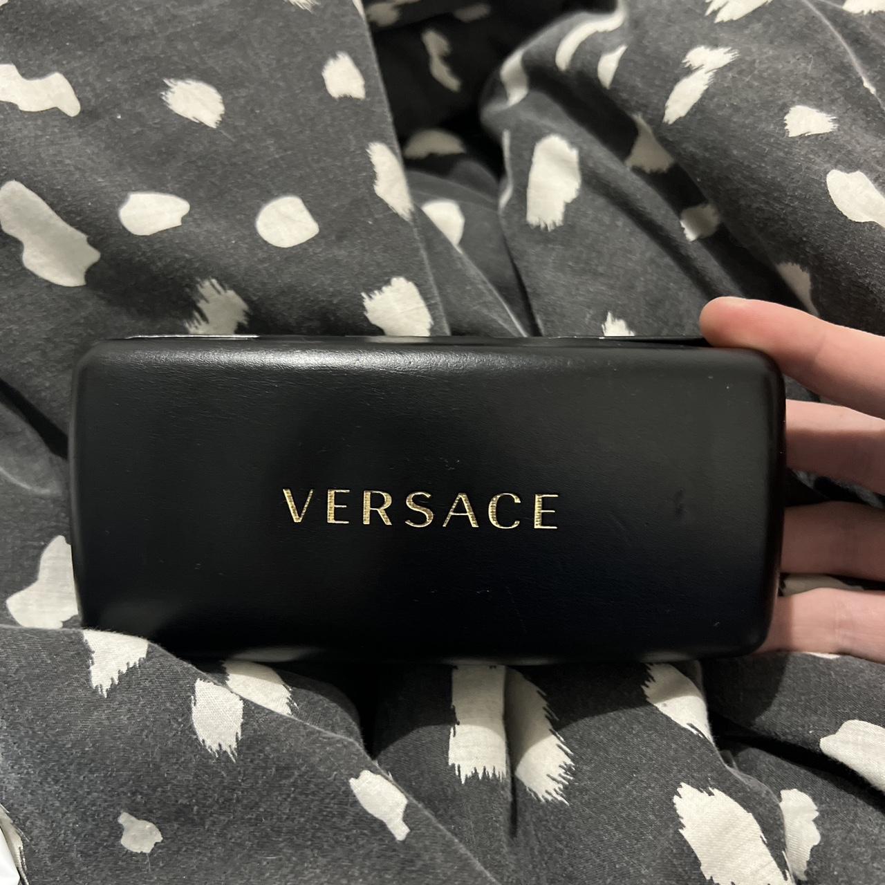 Versace women’s Pale Gold Light Grey Gradient Dark... | Depop