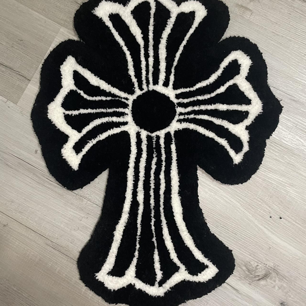 chrome hearts inspired rug (24” by 18”) - Depop