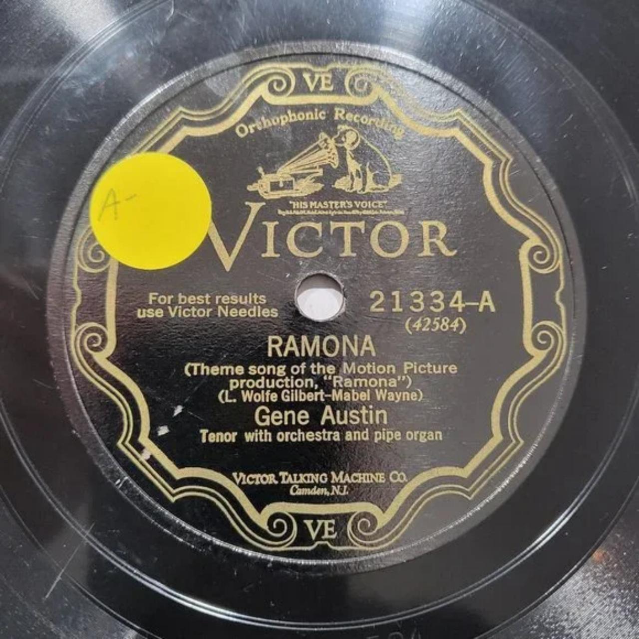 Ramona / Girl Of My Dreams - Gene Austin - VICTOR... - Depop