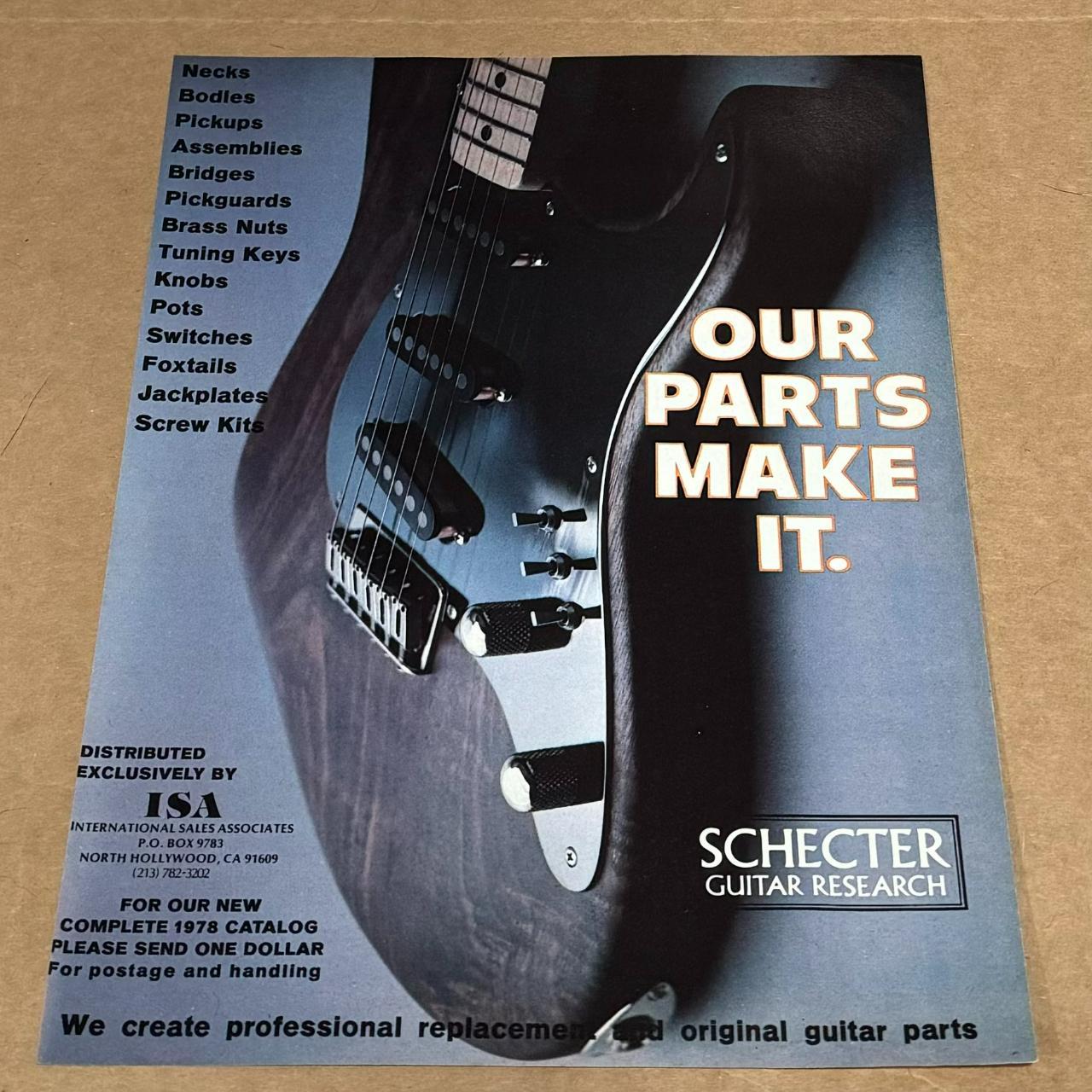 Schecter Guitar Research - Our Parts Make It - 1978... - Depop