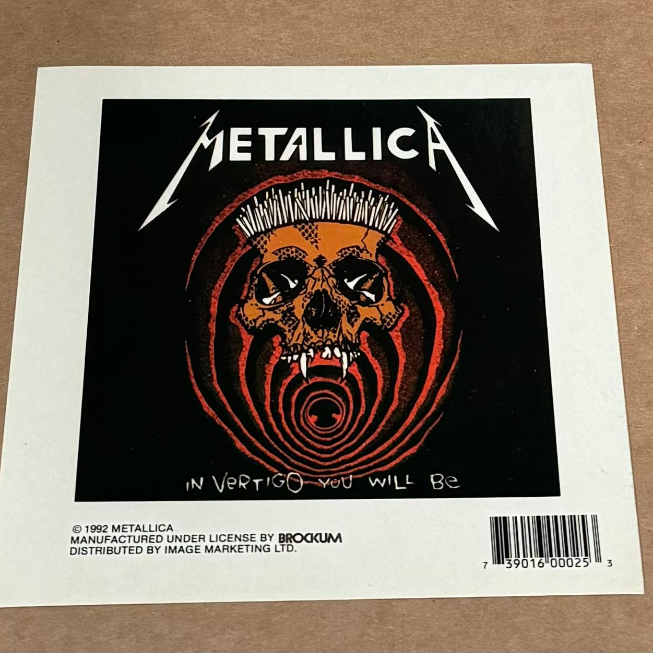 METALLICA - Vertigo - Window Sticker - 6 in x 6 in -... - Depop