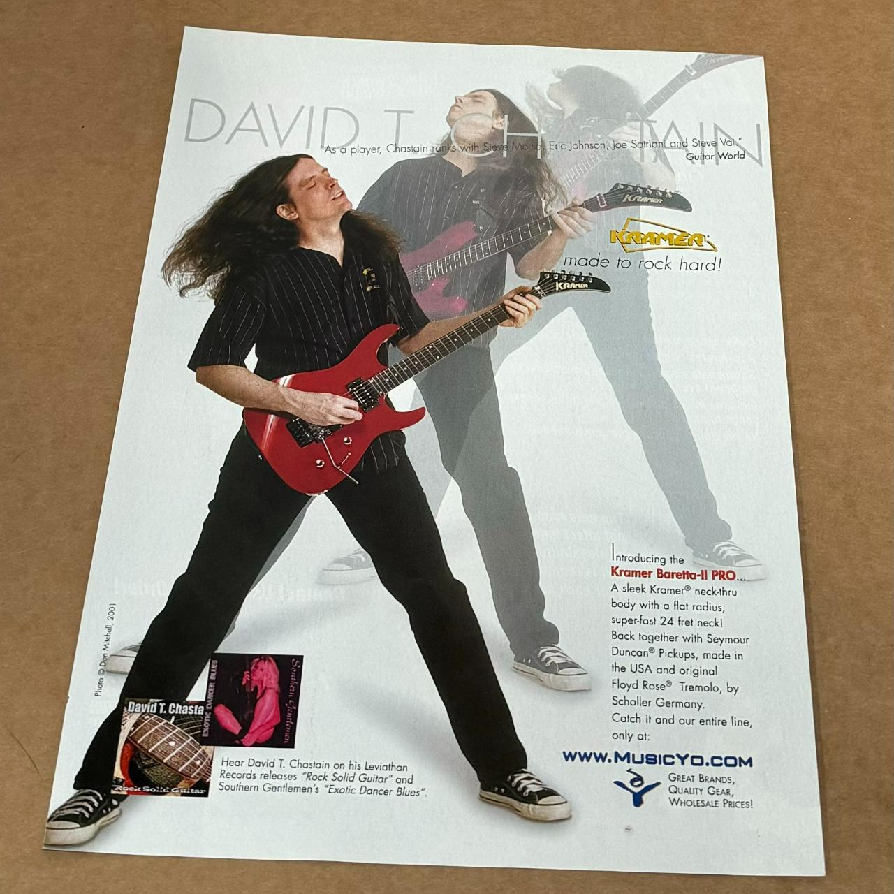 David Chastain - Kramer Guitars - 2001 Print... | Depop