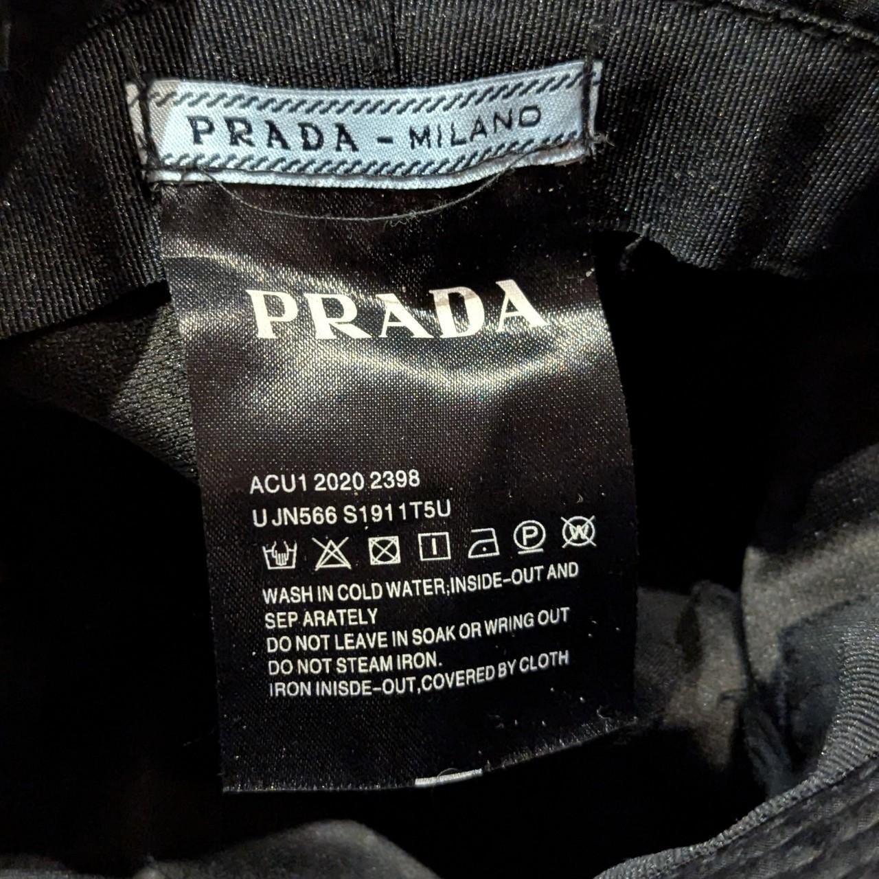 Black bucket hat with silver logo #designer... | Depop