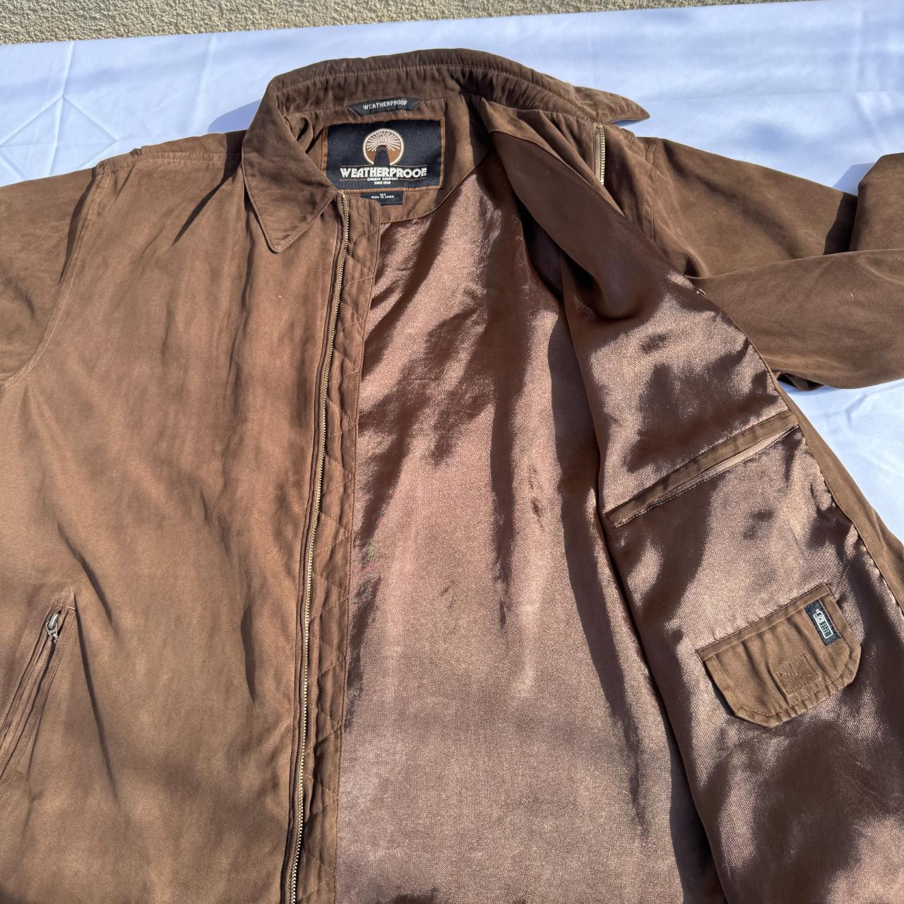 Brown "Weatherproof" Jacket - Depop