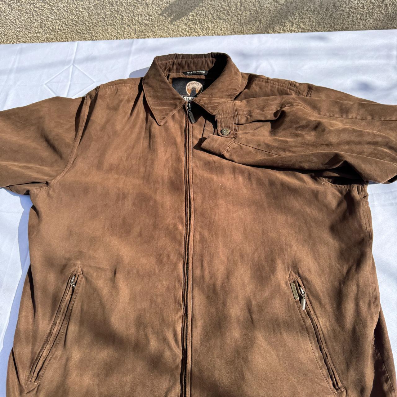 Brown "Weatherproof" Jacket - Depop