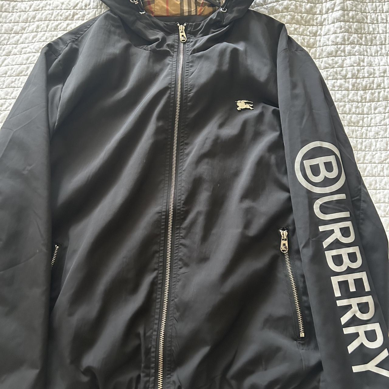 Burberry Zip up Fits like a L - Depop