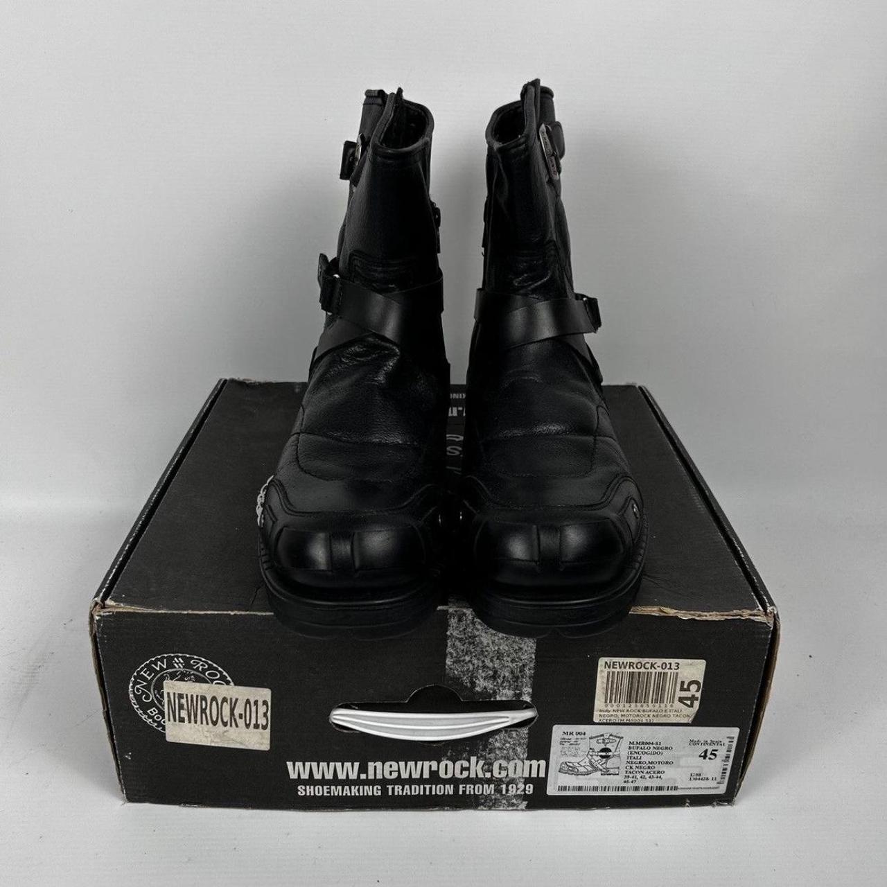 New Rock Combat Boots - Depop