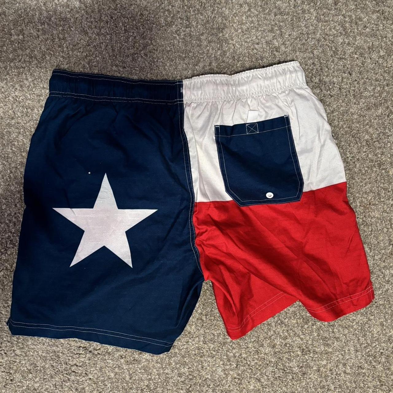 Texas flag swim trunks #swimwear Brand : George... | Depop