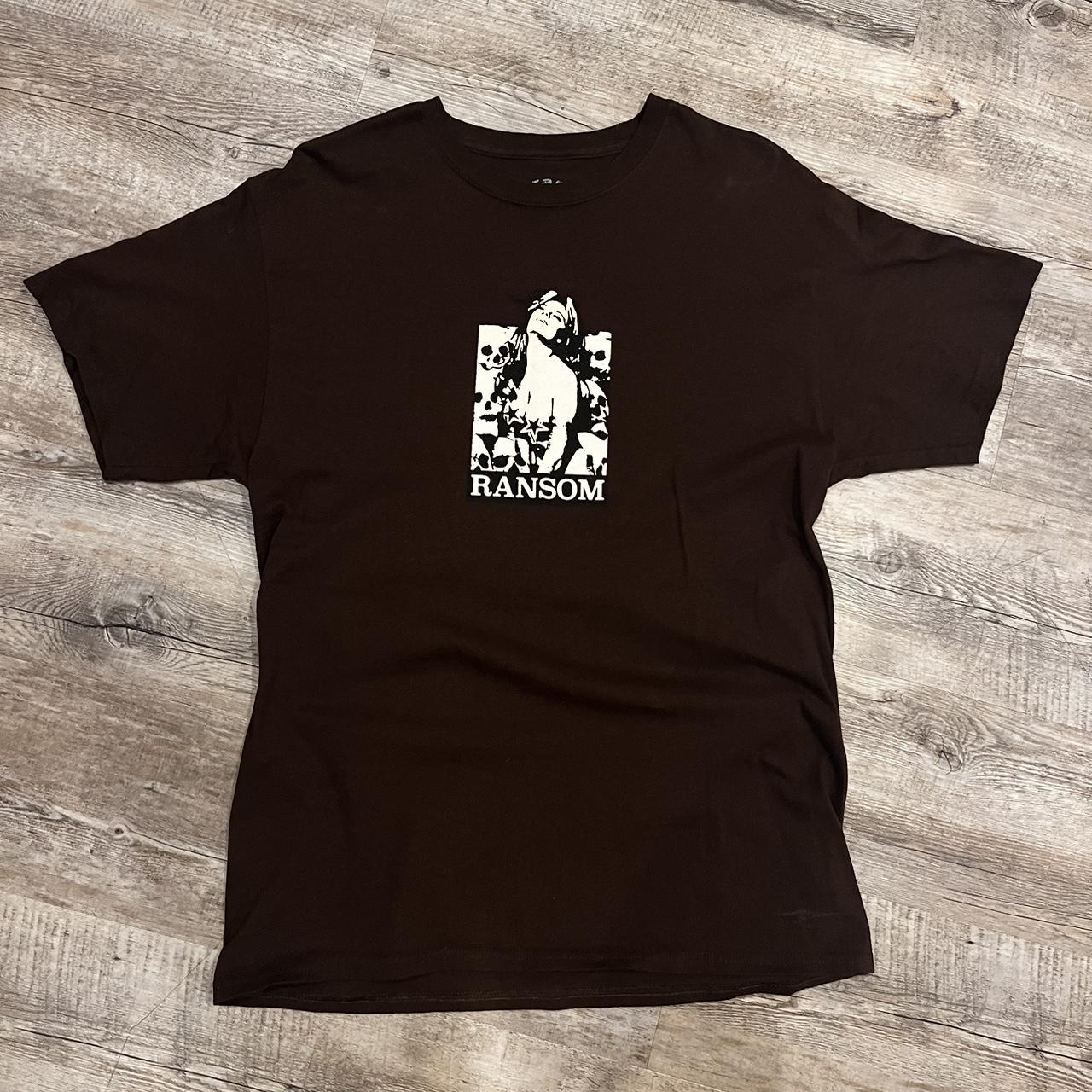 Large brown RANSOM! Girl tee, pretty new only worn a... - Depop