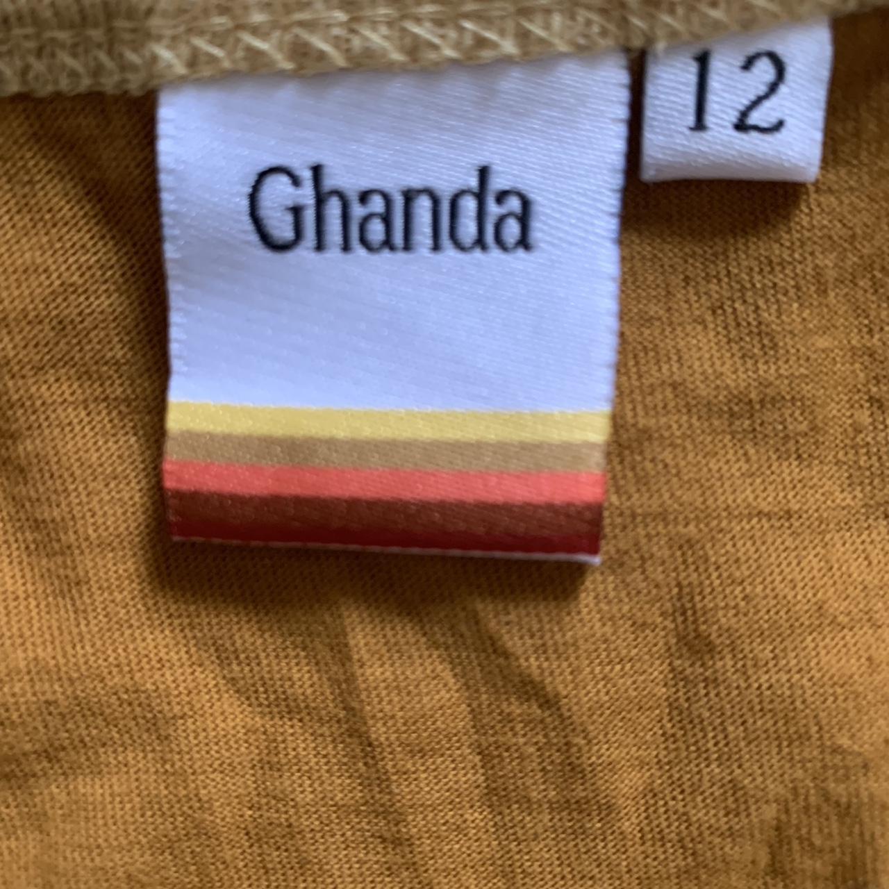 -Orange Ghanda tee - size 12 - Depop