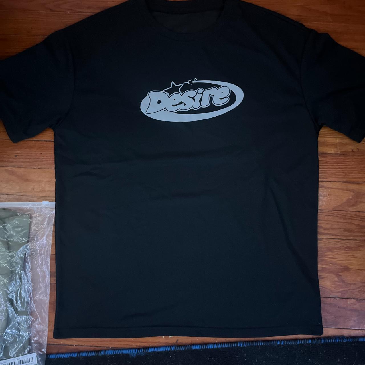 desire black oversized tshirt - Depop