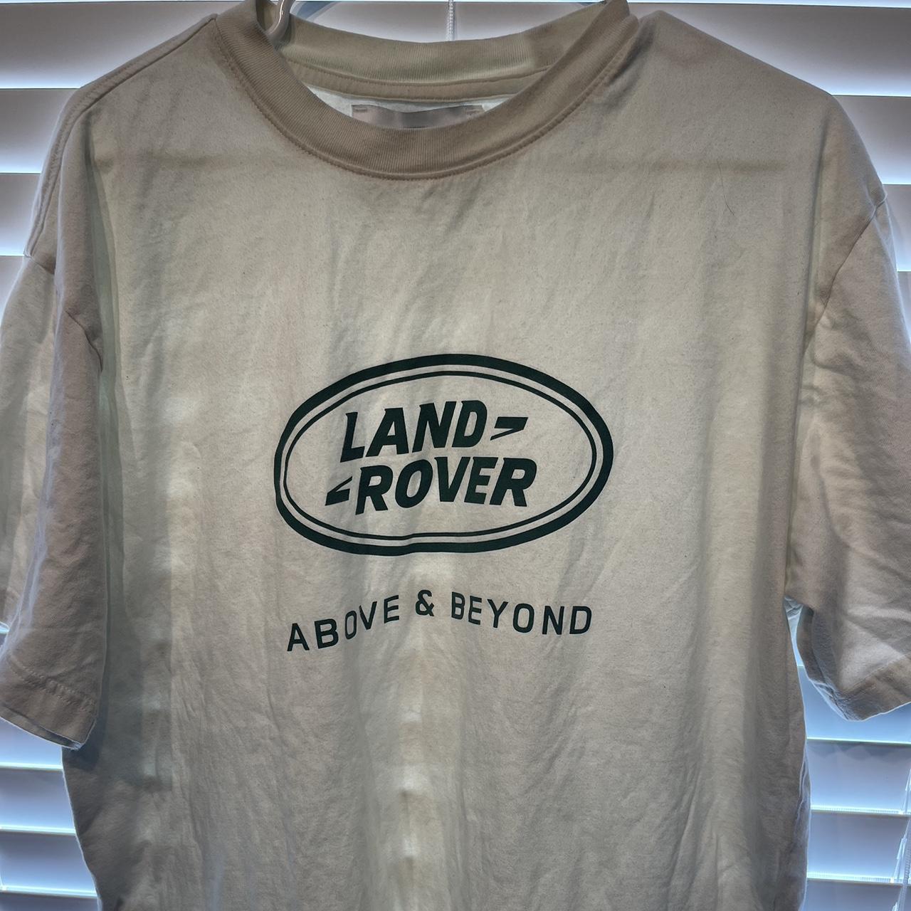 Large white Land Rover Pacsun Tee - Depop