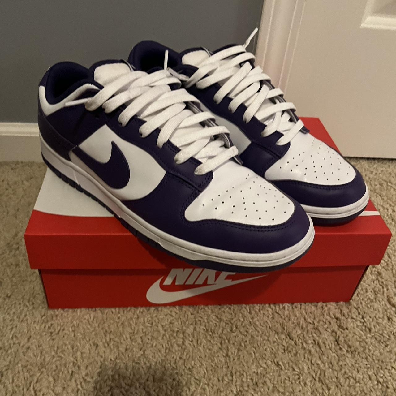 Nike Dunk Court Purple With box Size 11.5 - Depop