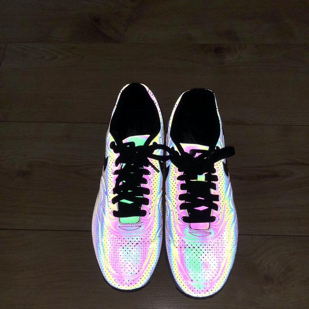 Men’s Nike fully reflective trainers. Size 9. Decent... - Depop