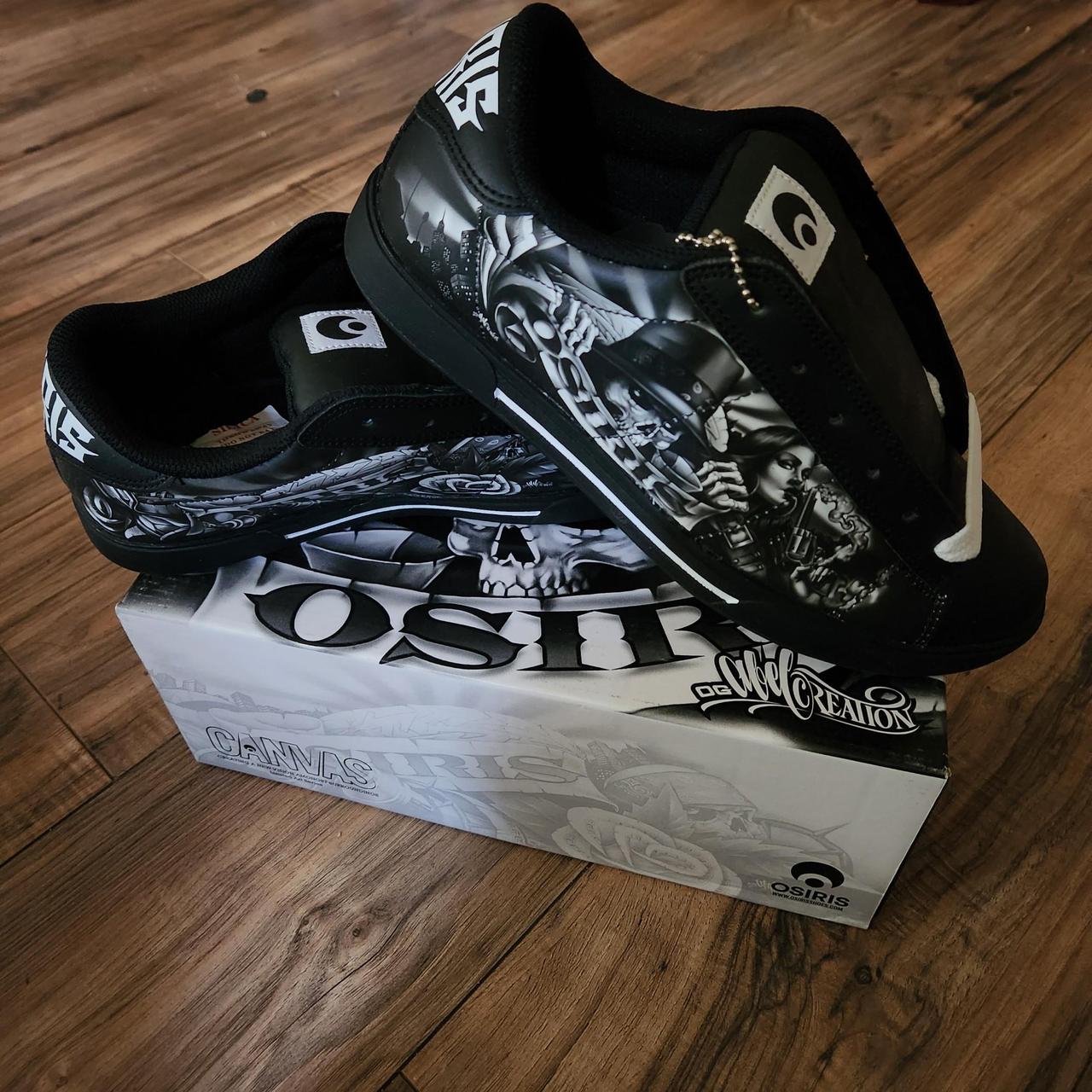 Osiris skate shoes chunky style with chunky laces no... - Depop