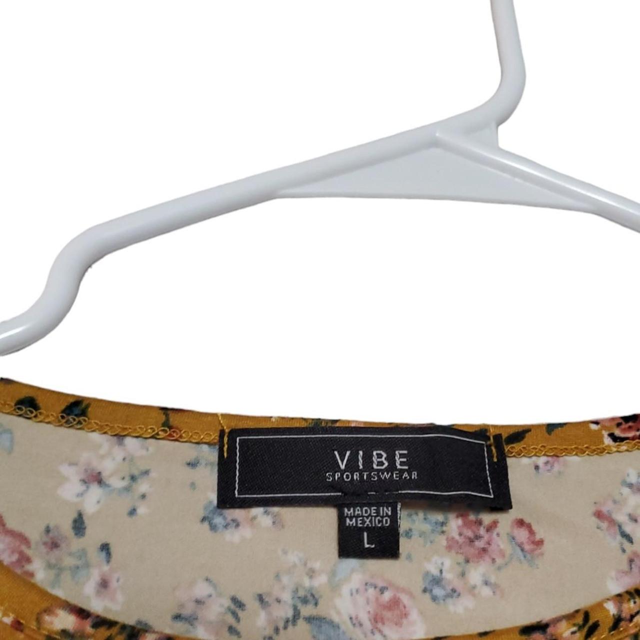 Dress Vibe brand Mustard color with floral print - Depop