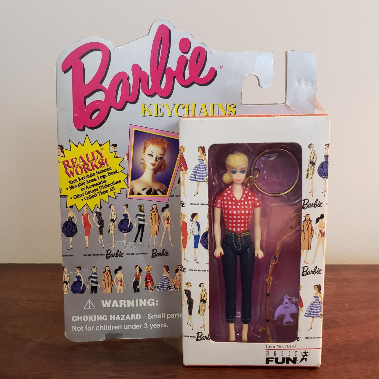 1995 Basic Fun Picnic Barbie Keychain This retro... | Depop