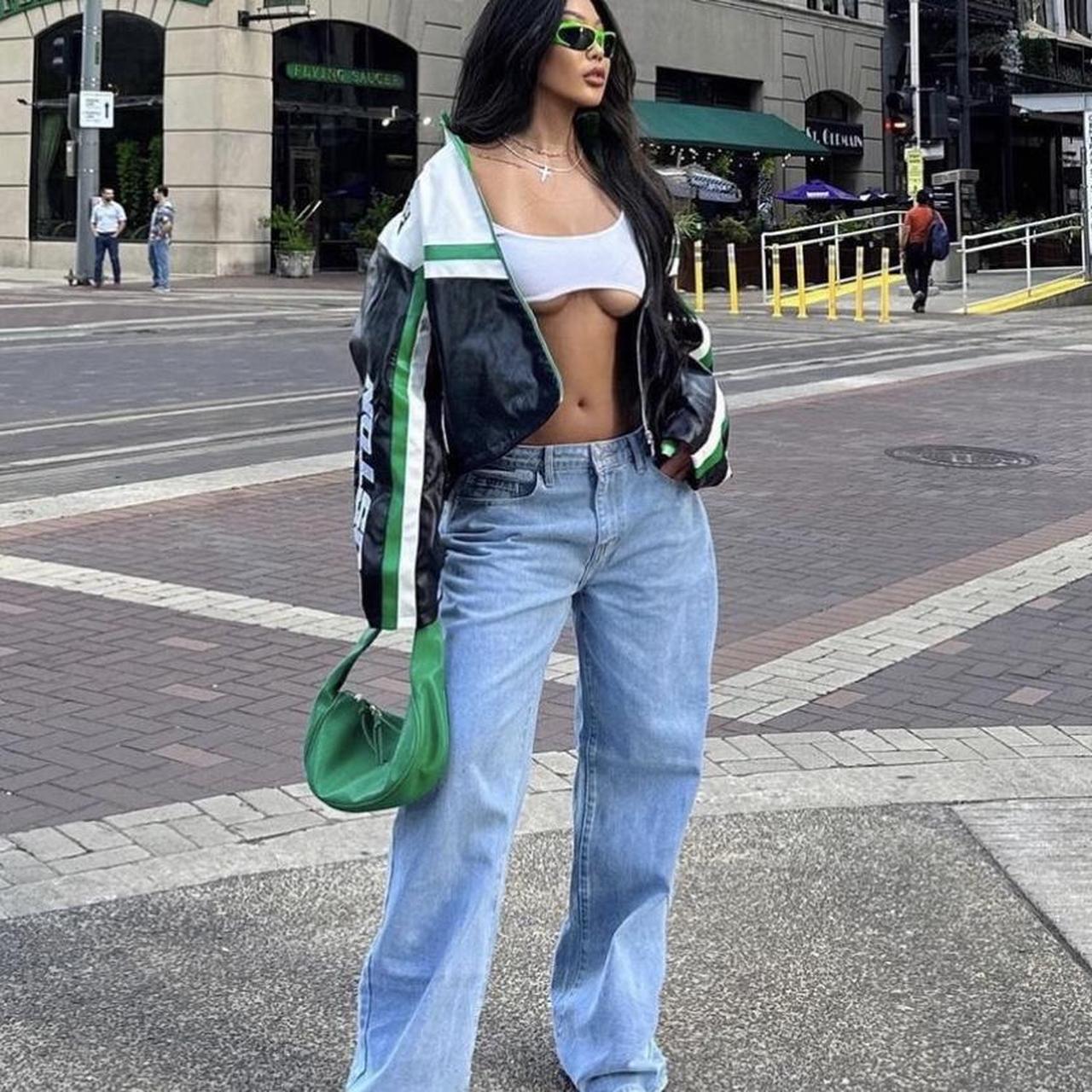 PLT racer jacket. Worn once . In great condition.... - Depop