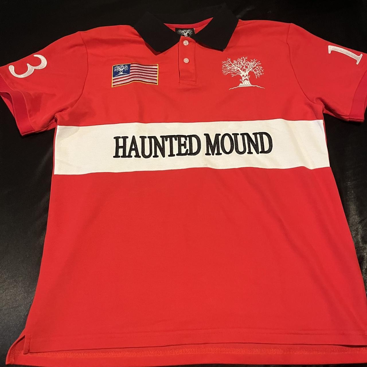 Haunted Mound Polo Large wore once for 5 minutes... - Depop