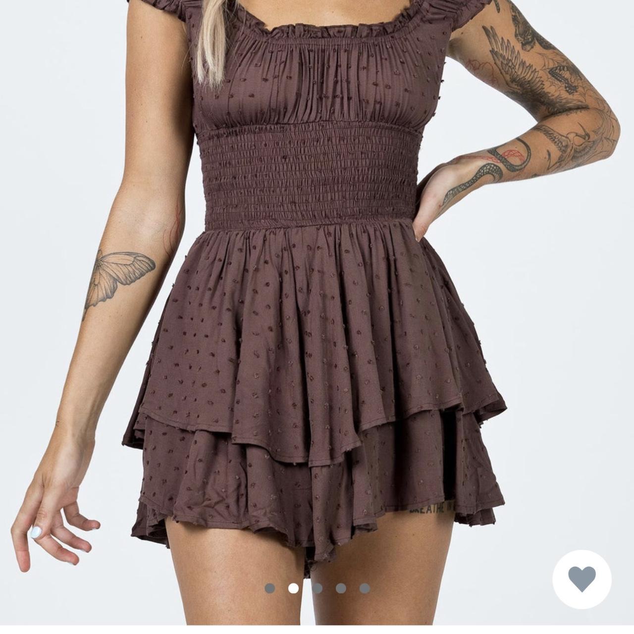 Princess Polly brown romper- new - Depop