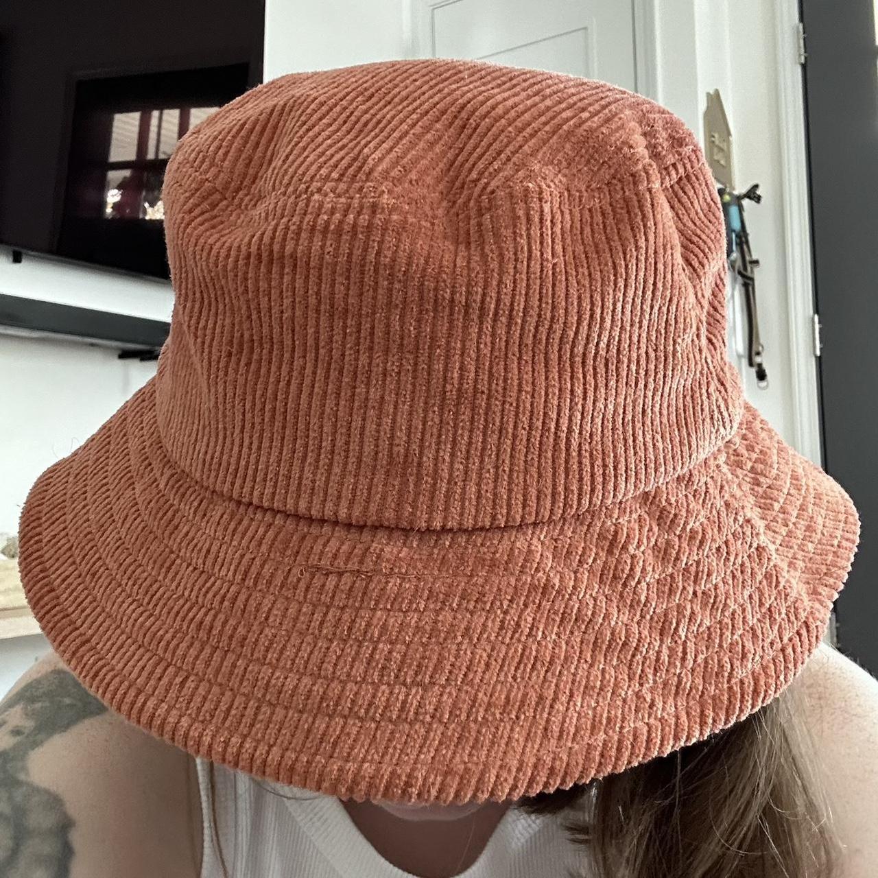 🤍 burnt orange corduroy bucket hat 🤍 fits small - Depop