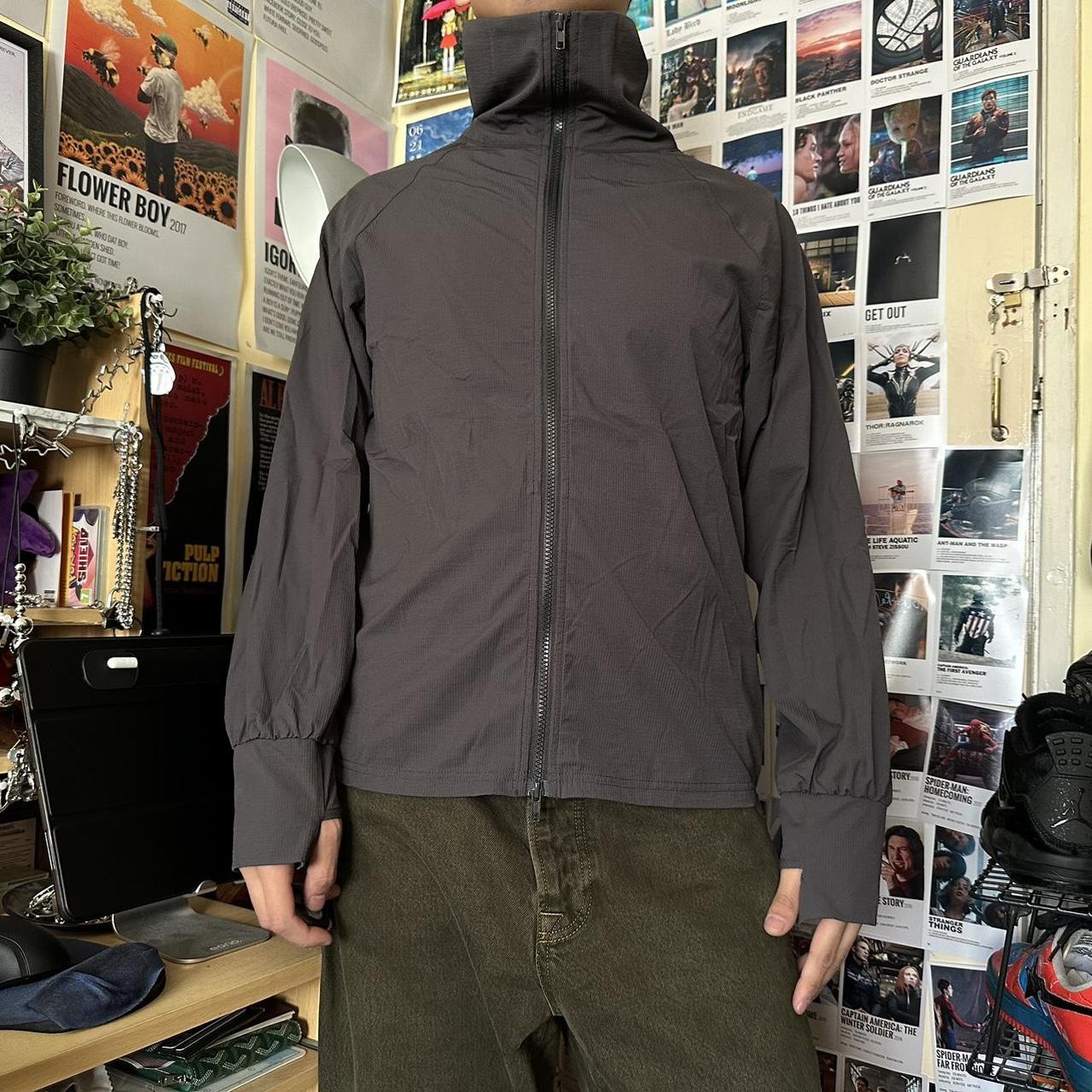 Tech Jacket, High Collar Neck Fits like a... - Depop