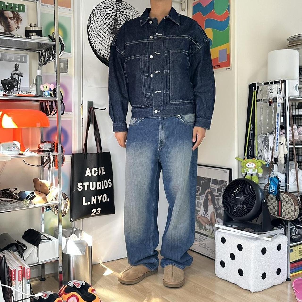 Asos Cropped Denim Jacket Size XS - fits more a... - Depop