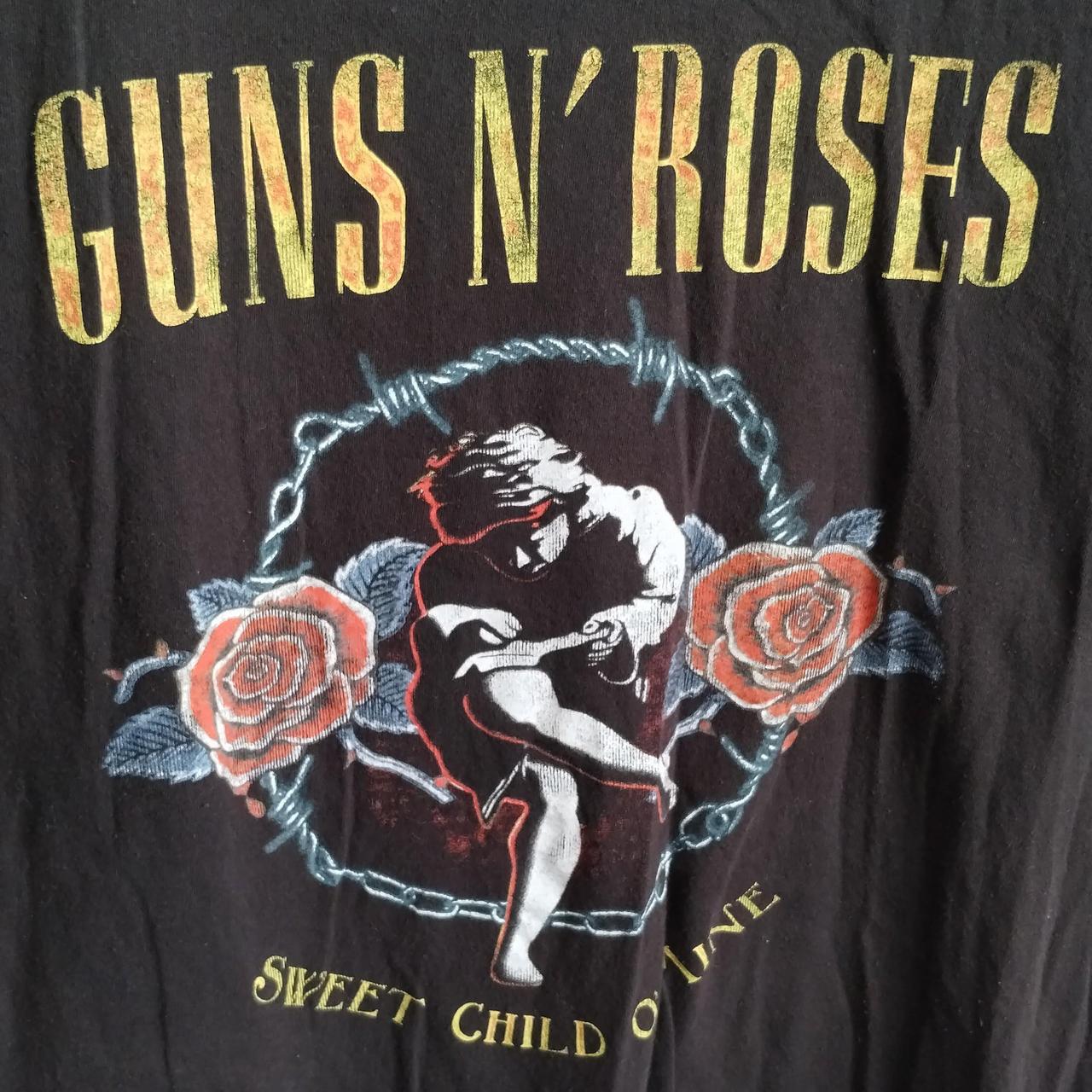Black Guns N' Roses Sweet Child O' Mine cotton... | Depop