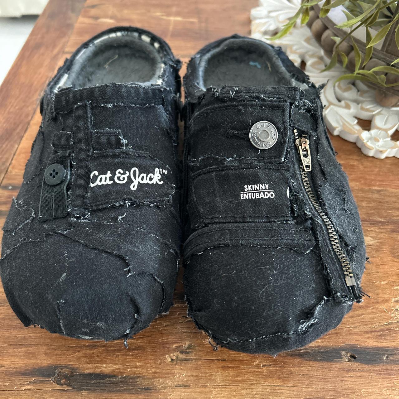 Jean crocs made by hand - Depop