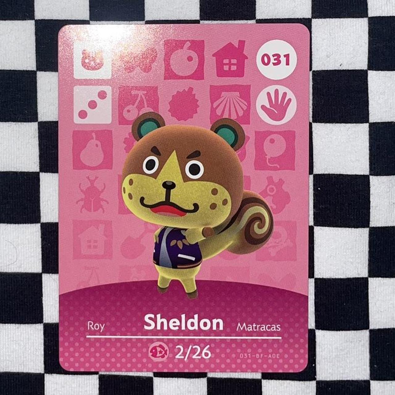 Sheldon Animal Crossing Amiibo Card 031 Never... - Depop