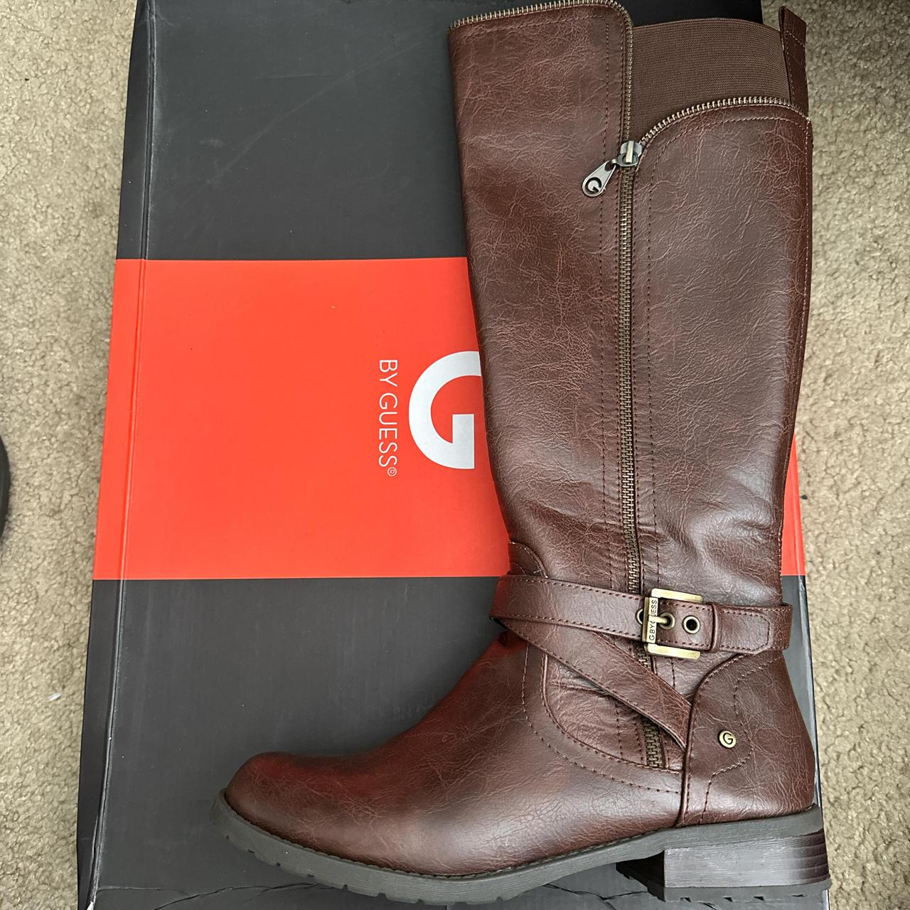 Guess Boots. Wore a couple times.Smoke/Pet Free... - Depop