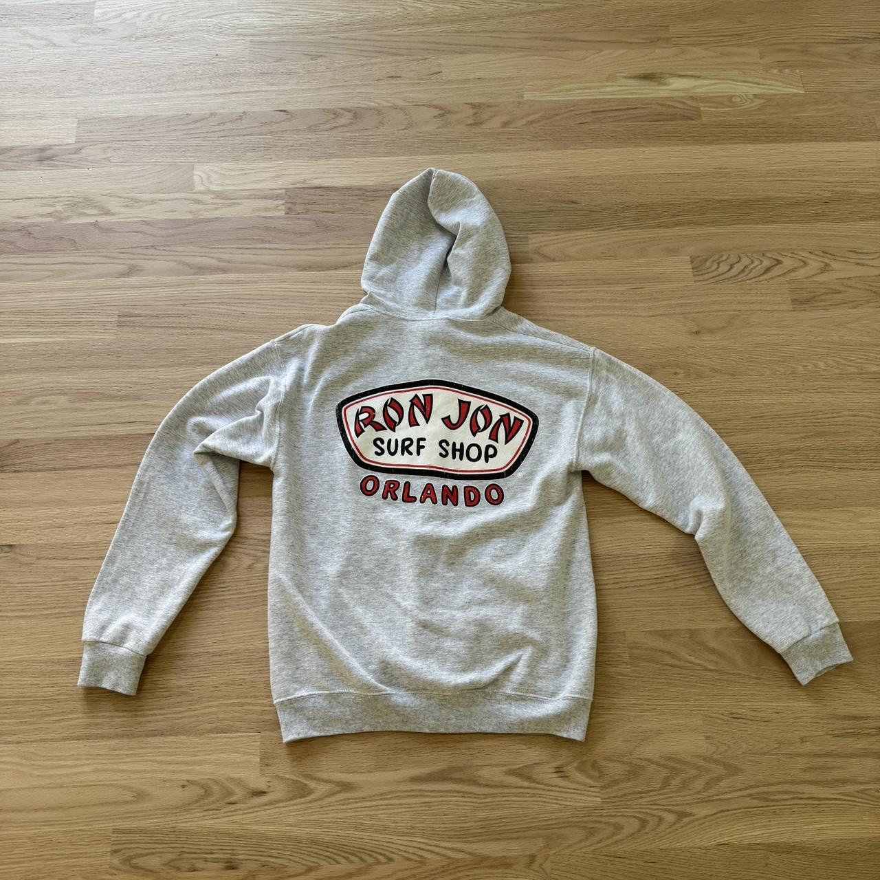 Ron Jon grey zip up hoodie Great condition,... - Depop